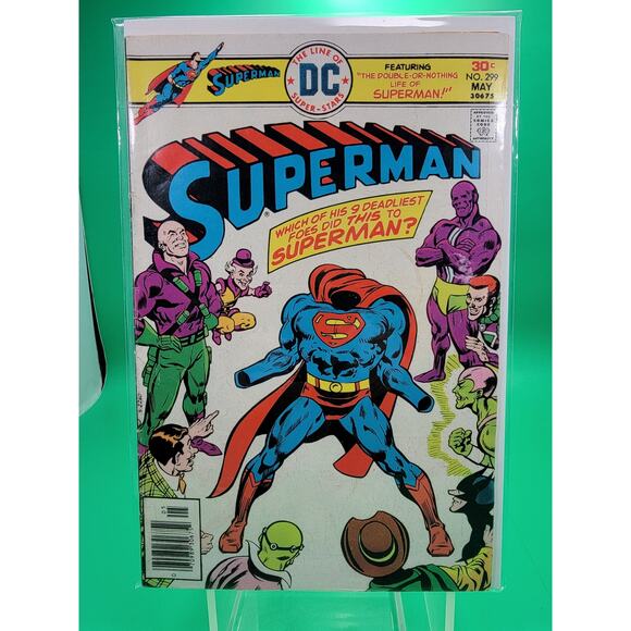 DC Comics | Accents | Superman 299 Newsstand Curt Swan Art Dc Comics ...